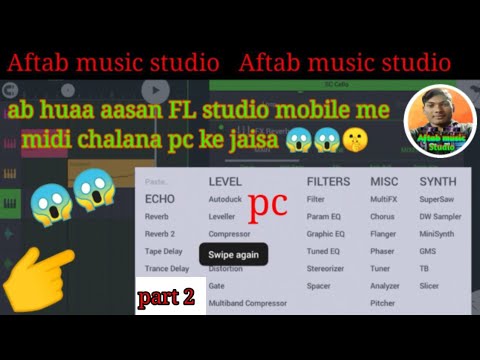 #part2 Fl Studio Mobile Me Pc Ke Jaisa High Quality midi bajaye Fl Studio Mobile चलायेआसानी से ...