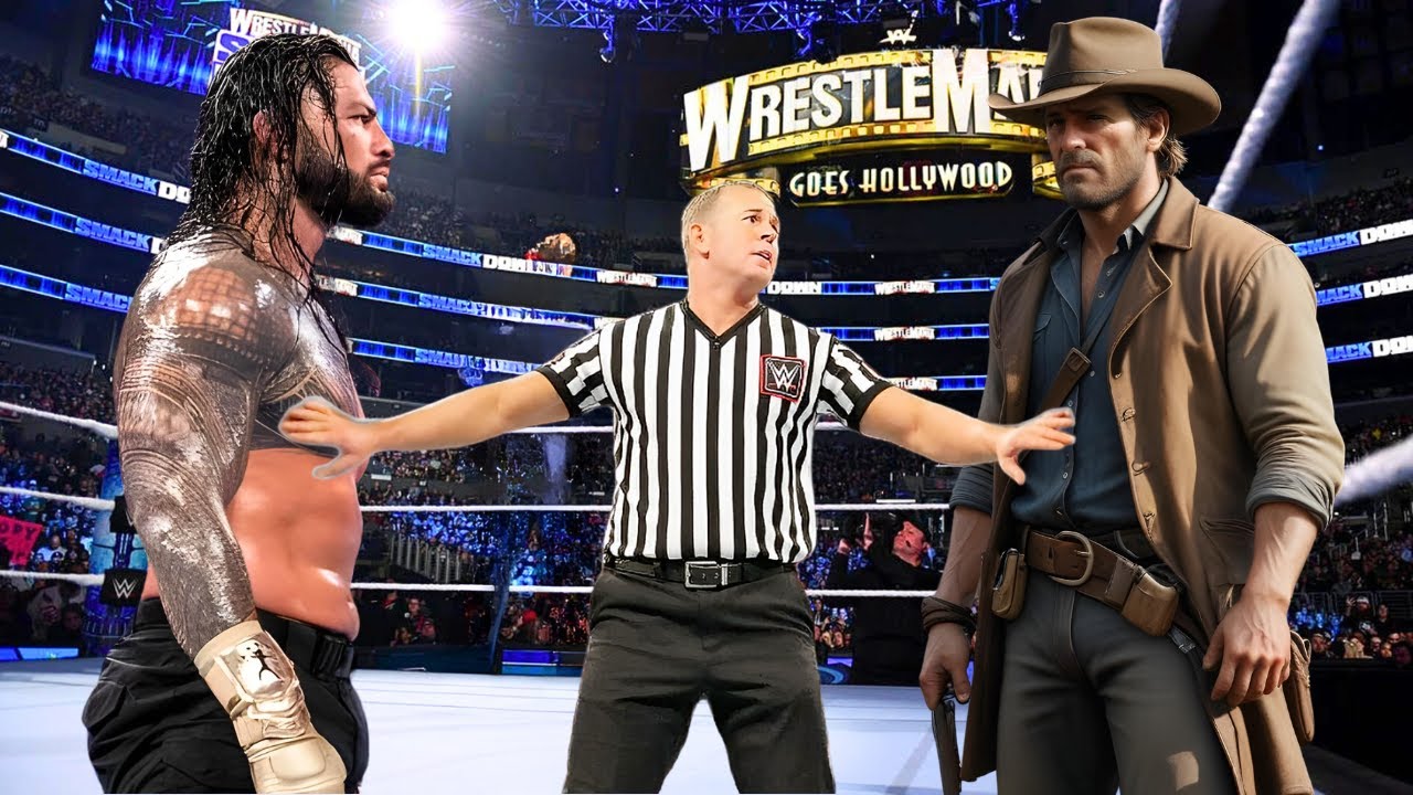 WWE 2K24 - Roman Reigns vs Arthur Morgan - FULL MATCH | WWE September ...