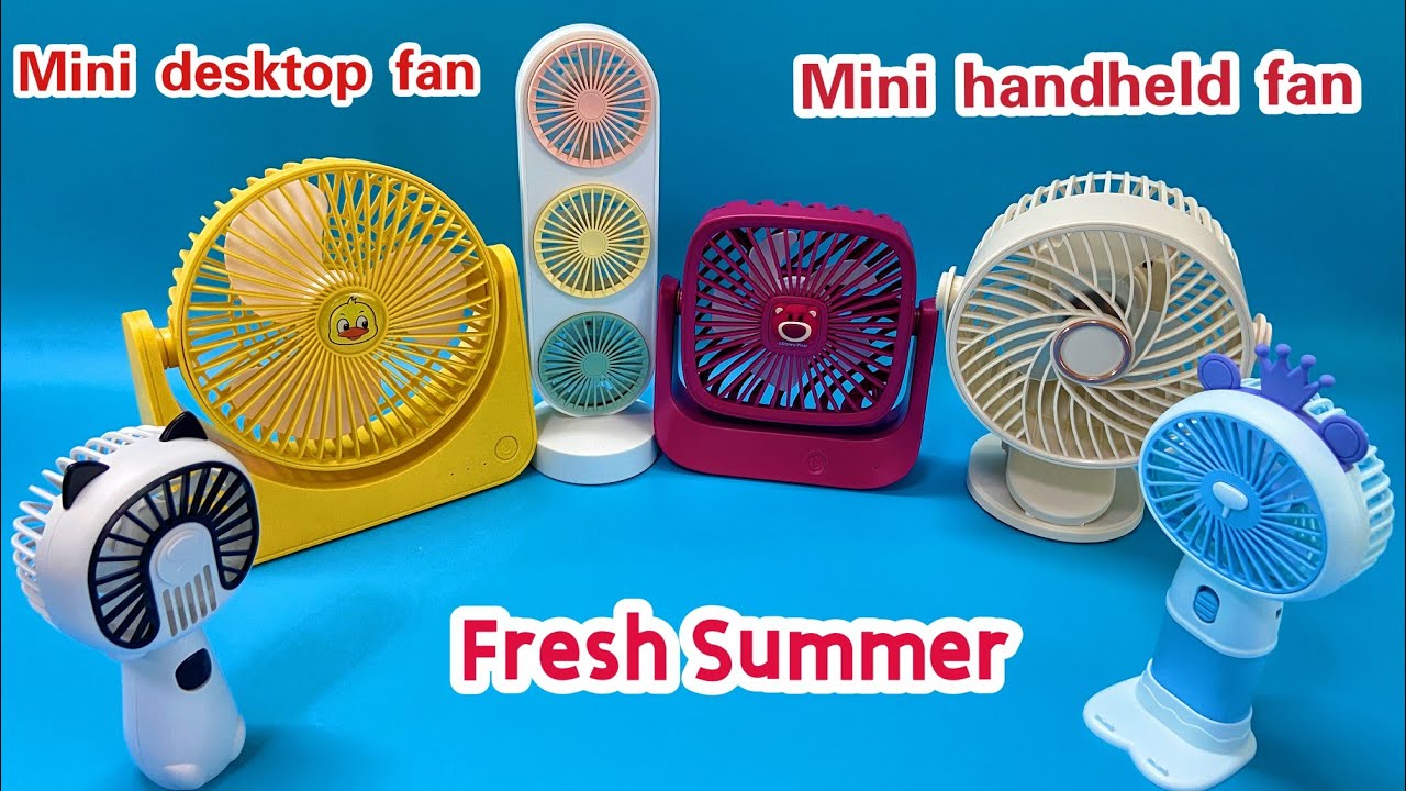 Mini handheld fan/Mini desktop fan-Strong Summer Winds| Unboxing And ...