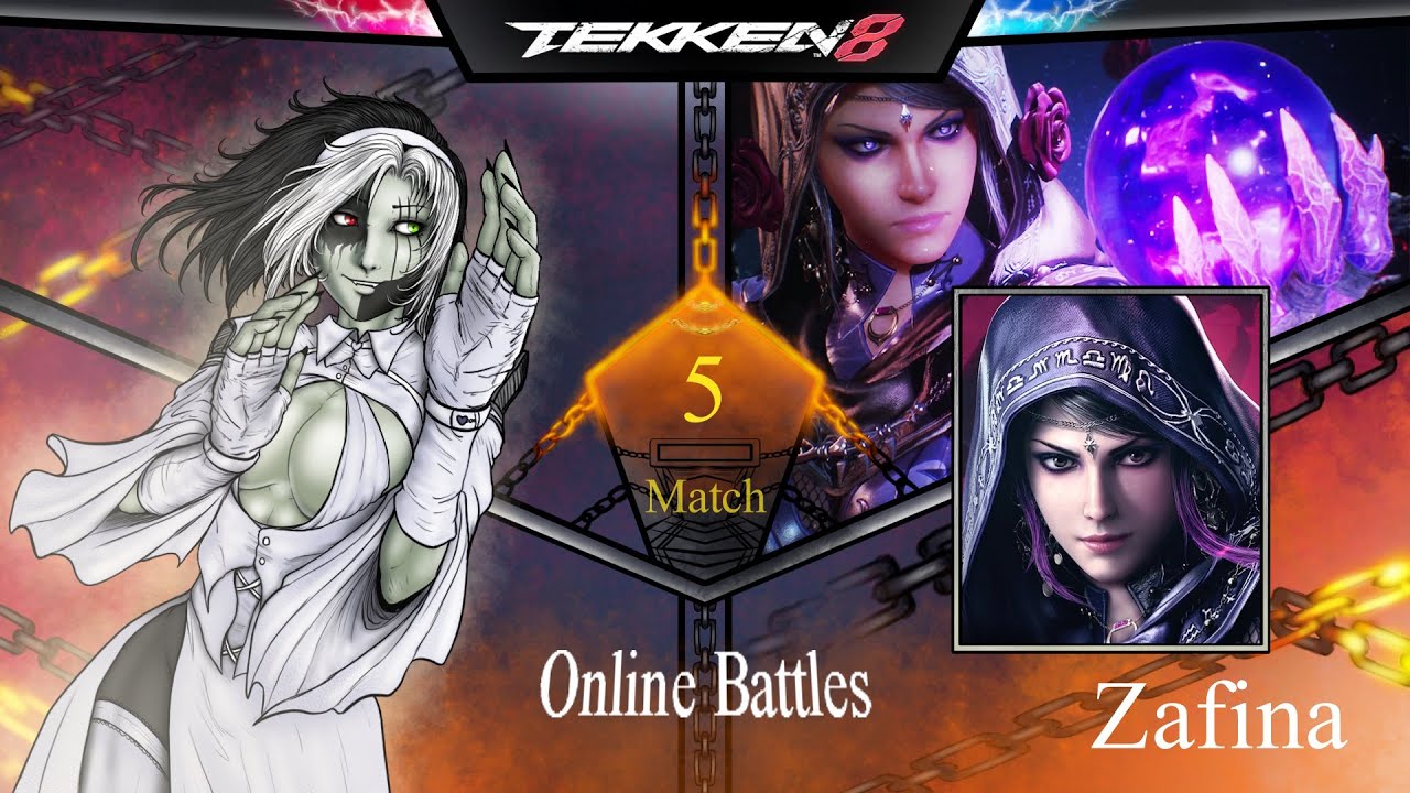 Tekken 8 / Online Match 5 / Zafina / Viola SCV - YouTube
