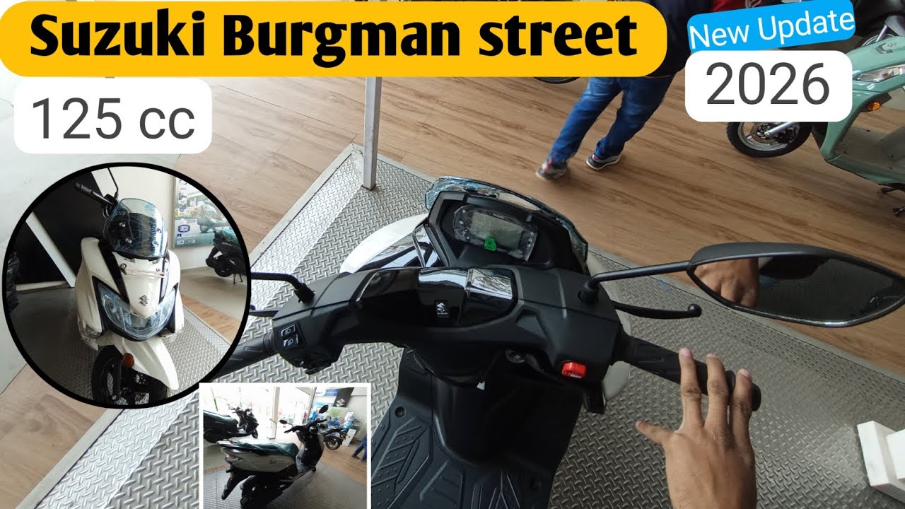All New Suzuki Burgman Street 125 Update Model 2026 | Haque On Wheels ...