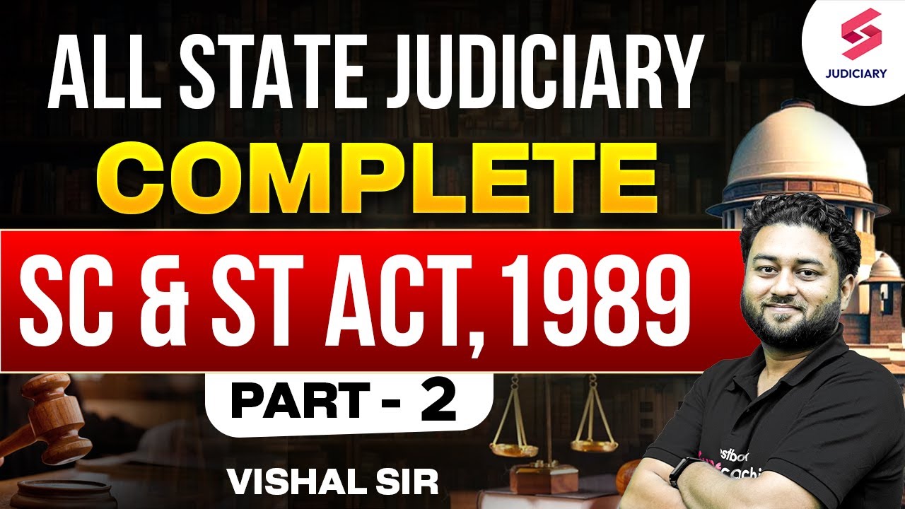 Complete SC/ ST Act, 1989 for All State Judiciary Exams - 2 | SC ST Act ...