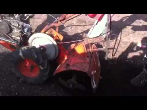 Howard 350 Gem Rotavator Diesel first dig - YouTube