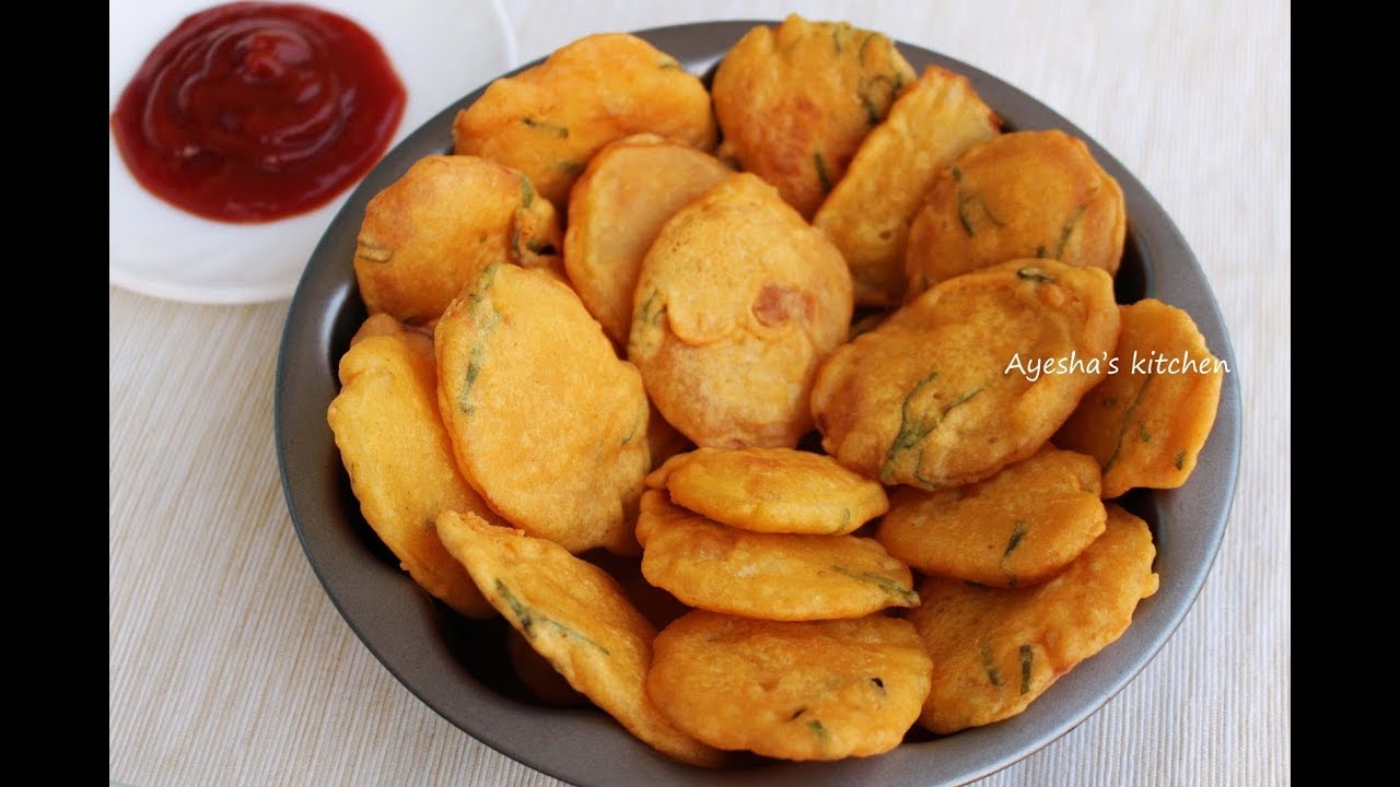 How to make potato pakoda - sliced potato baji - YouTube