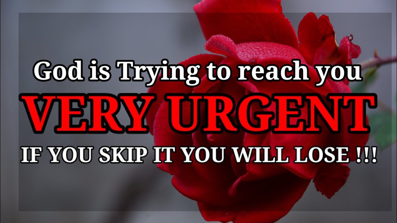 🌈God is trying to reach you very urgent । God's message today ...