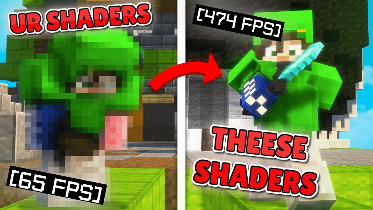 The Best Shaders For FPS in Minecraft Bedwars!!! - YouTube