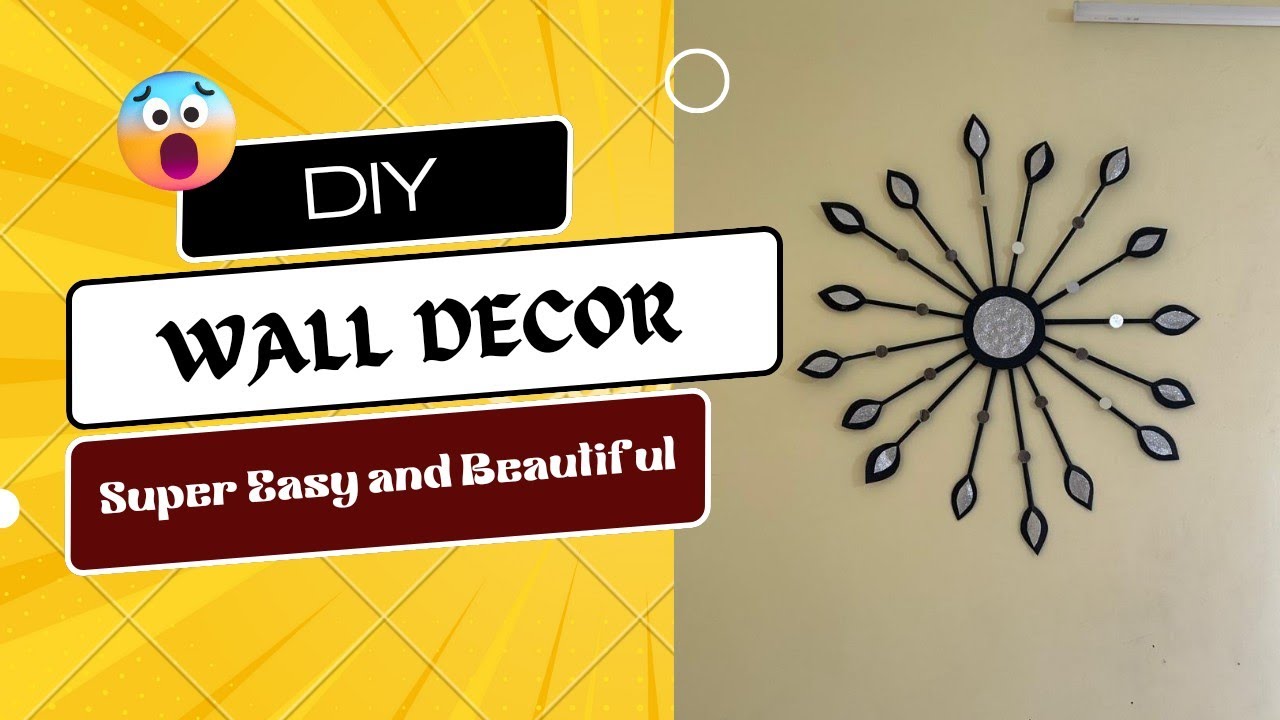 DIY wall decor😱😱 paper se banaye easy wall decor |best out of waste ...