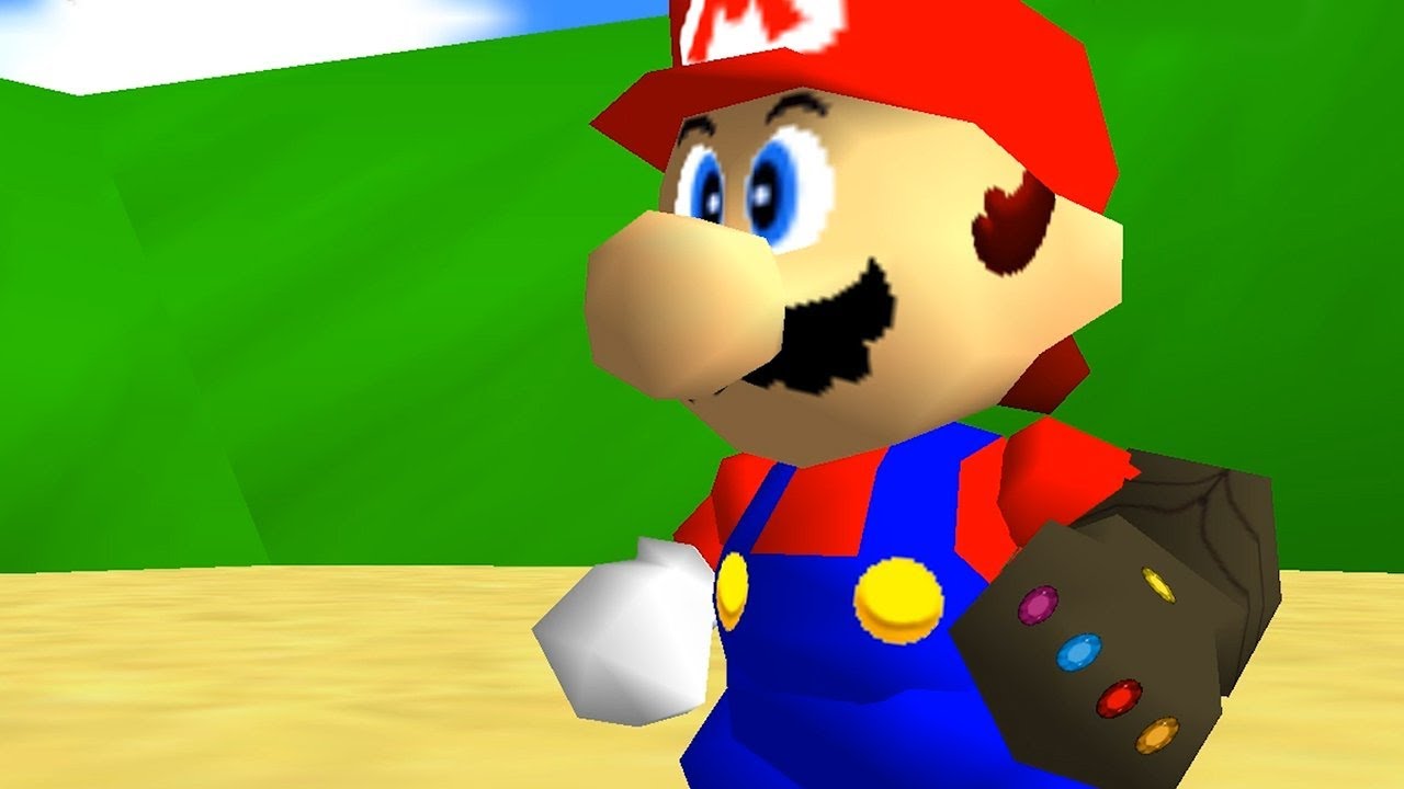 Mario Gets His Hands On the Infinity Gauntlet - YouTube