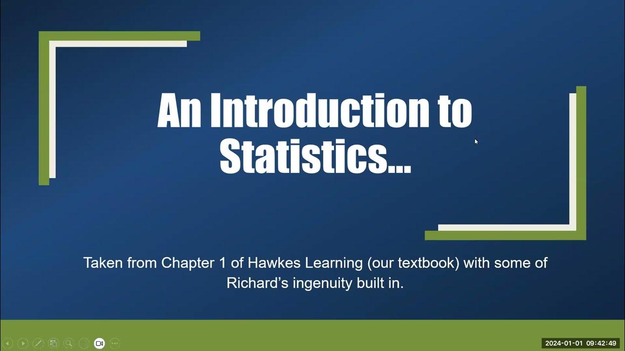 Chapter 1 Lecture Video Youtube