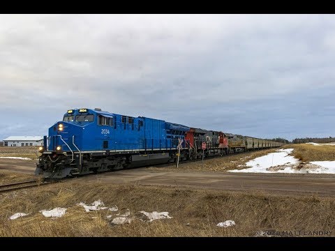 Sweet! GECX 2034 Leads A Killer Lashup Near Moncton, NB. March7, 2018 - YouTube
