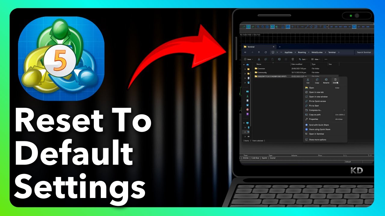 How To Reset MT5 To Default Settings On PC - Step by Step - YouTube