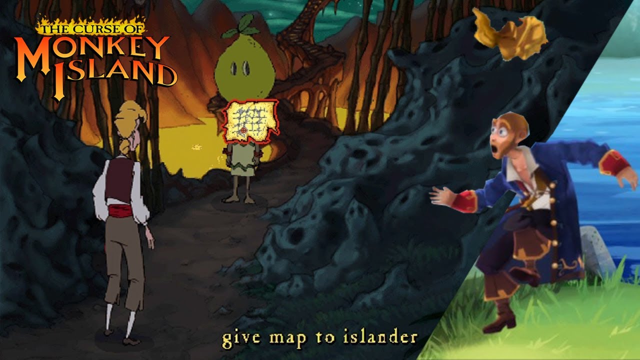 The Curse of Monkey Island Cannibals Tempted By Spaniard Flesh - YouTube