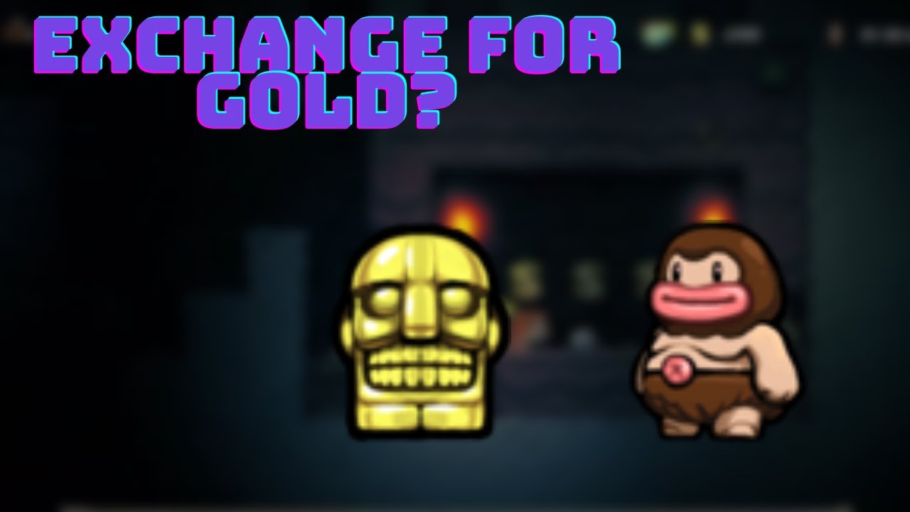 Spelunky 2 | Do Caveman Shop's Exchange Golden Idol's for gold? - YouTube