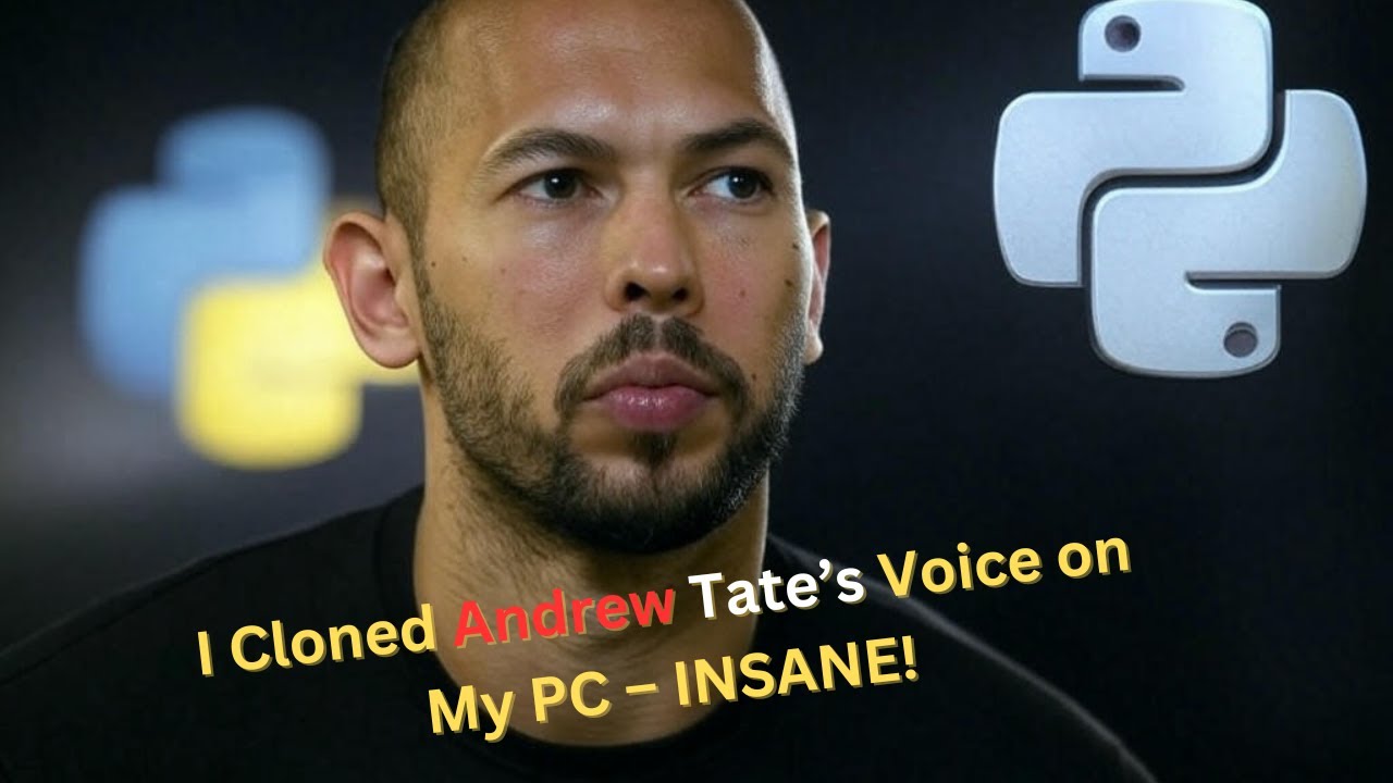 I Cloned Andrew Tate's Voice Using Python & AI - YouTube