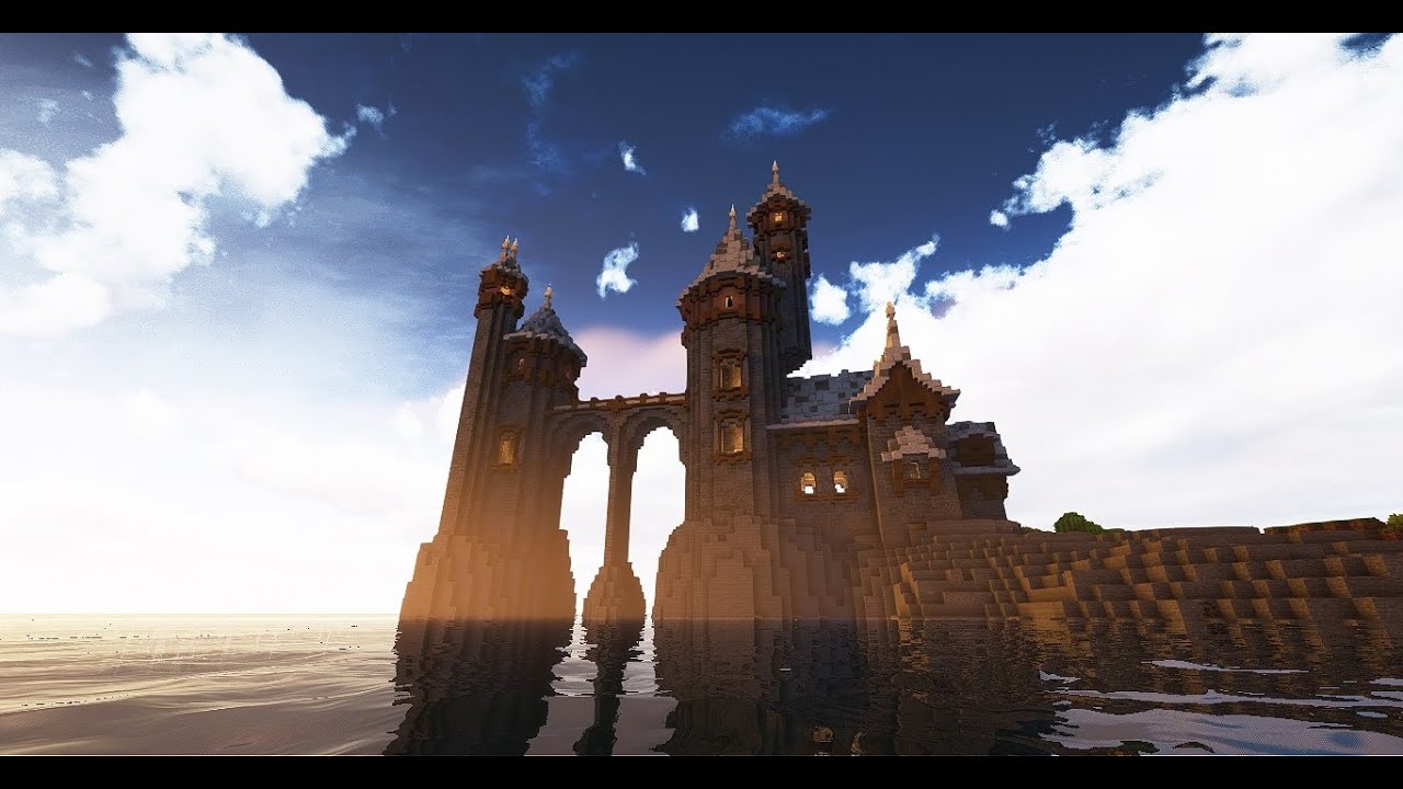 Minecraft | Cliff Medieval Castle *Timelapse* - YouTube