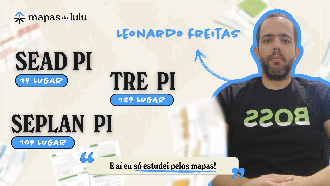Aprovado SEAD PI (1º lugar) e SEPLAN PI (10º lugar) - YouTube