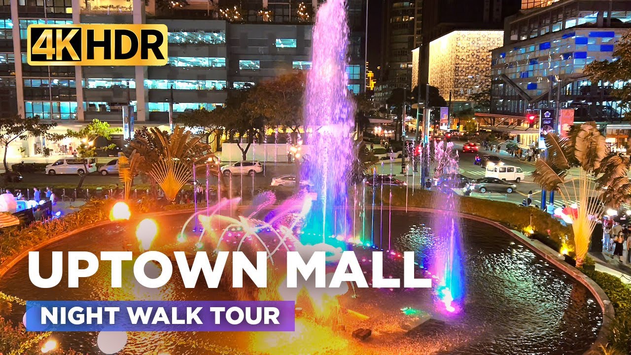Experience the Glowing Nightlife of BGC: UPTOWN MALL Outdoor Walking ...