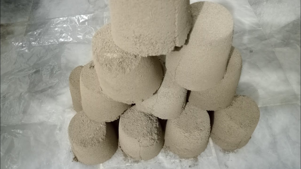 super duper soft Crispi dusty glass shape mud ASMR dry crumbling 2 ...