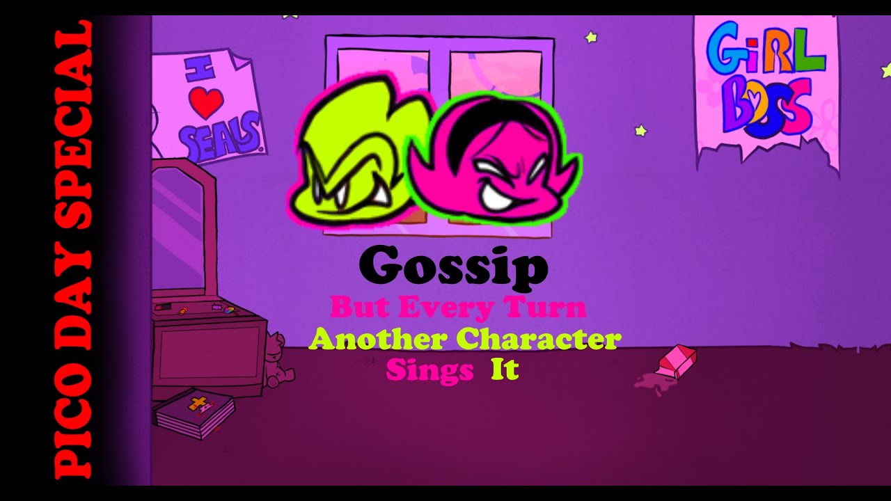 HAPPY PICO DAY! - FNF - Gossip but everyone sings it! - YouTube