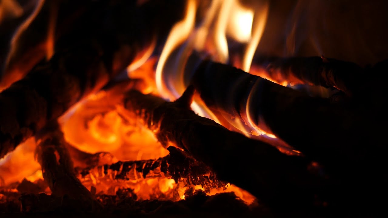 4K ULTRA HD High Quality Fireplace with Crackling Fire Sounds 3 Hours ...