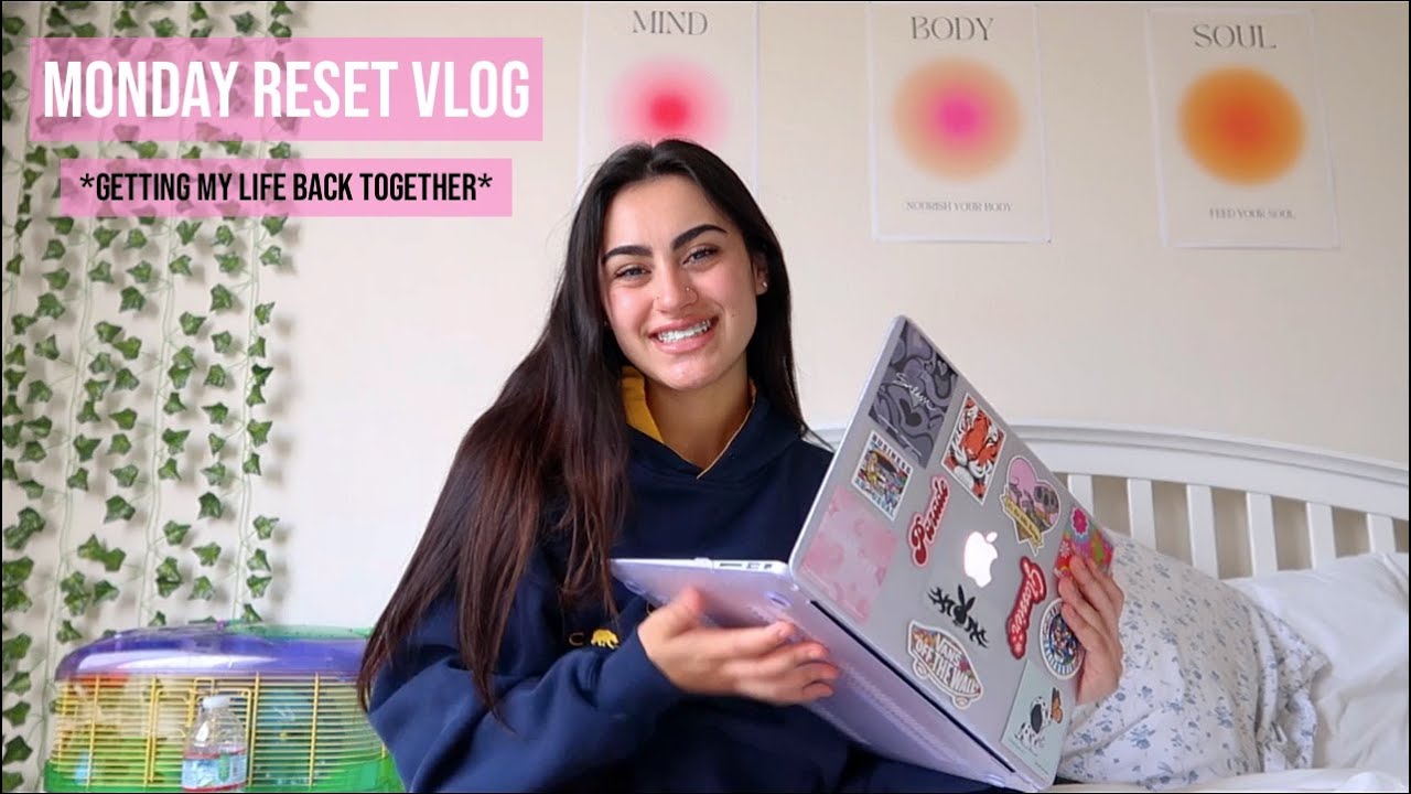 MONDAY RESET | finals week, laundry & planning!! - YouTube