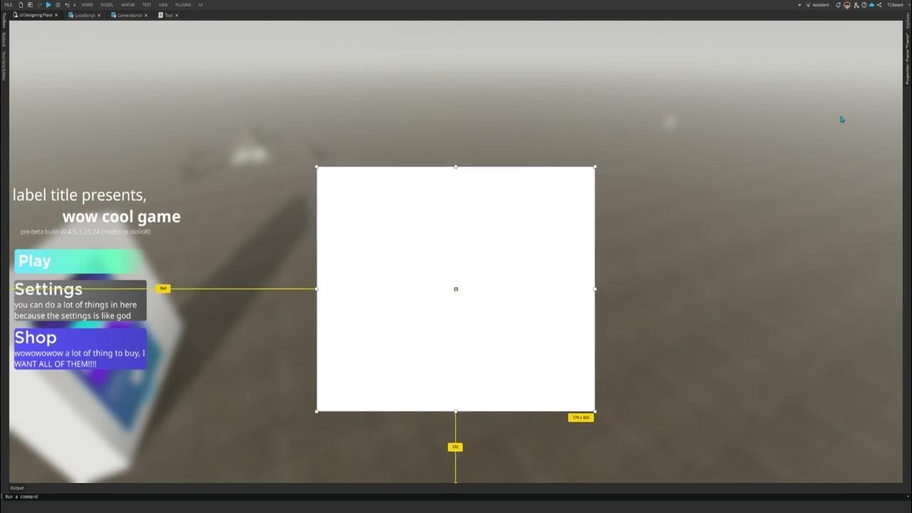 Making a main menu - UI Design - YouTube