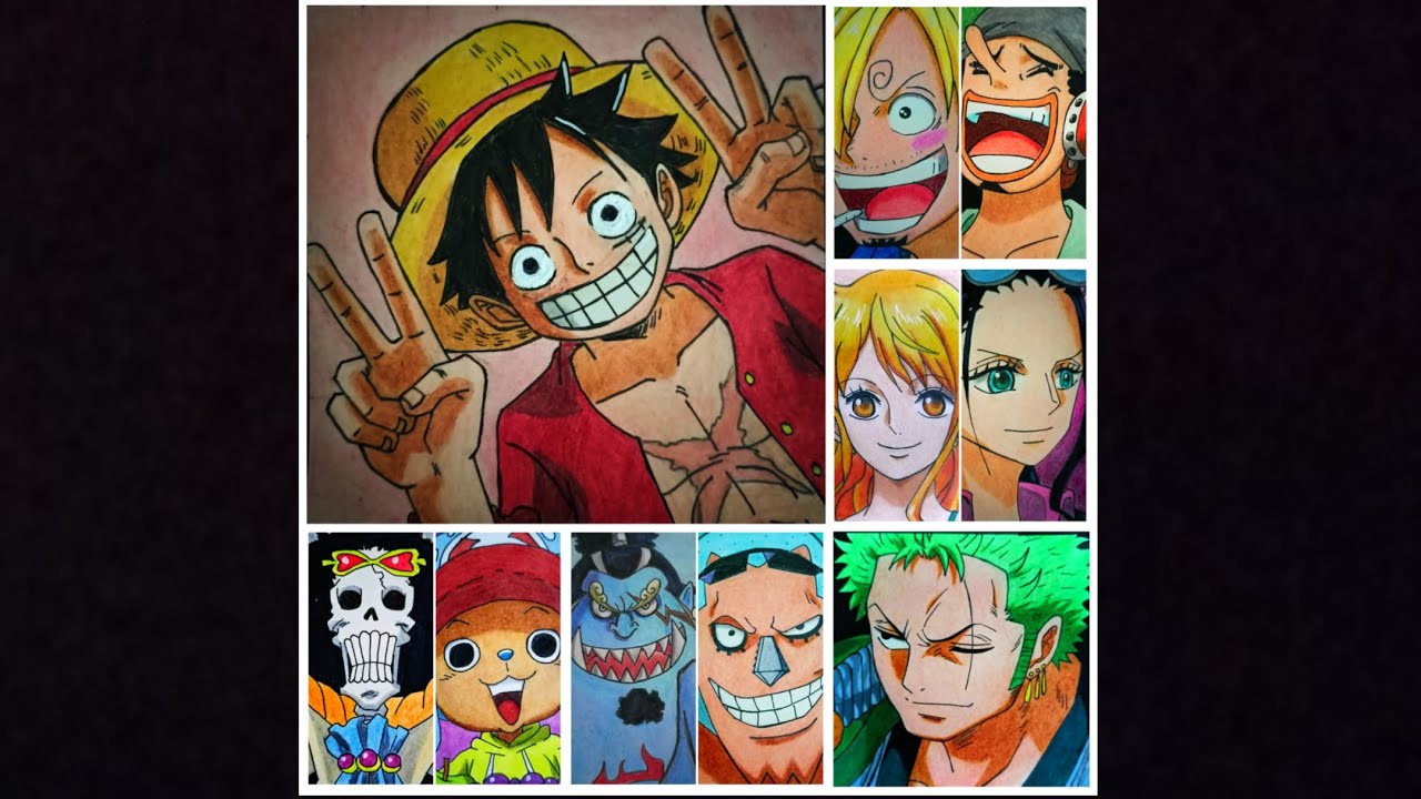 Drawing One Piece Characters From A to Z (One Piece Alphabet) - YouTube
