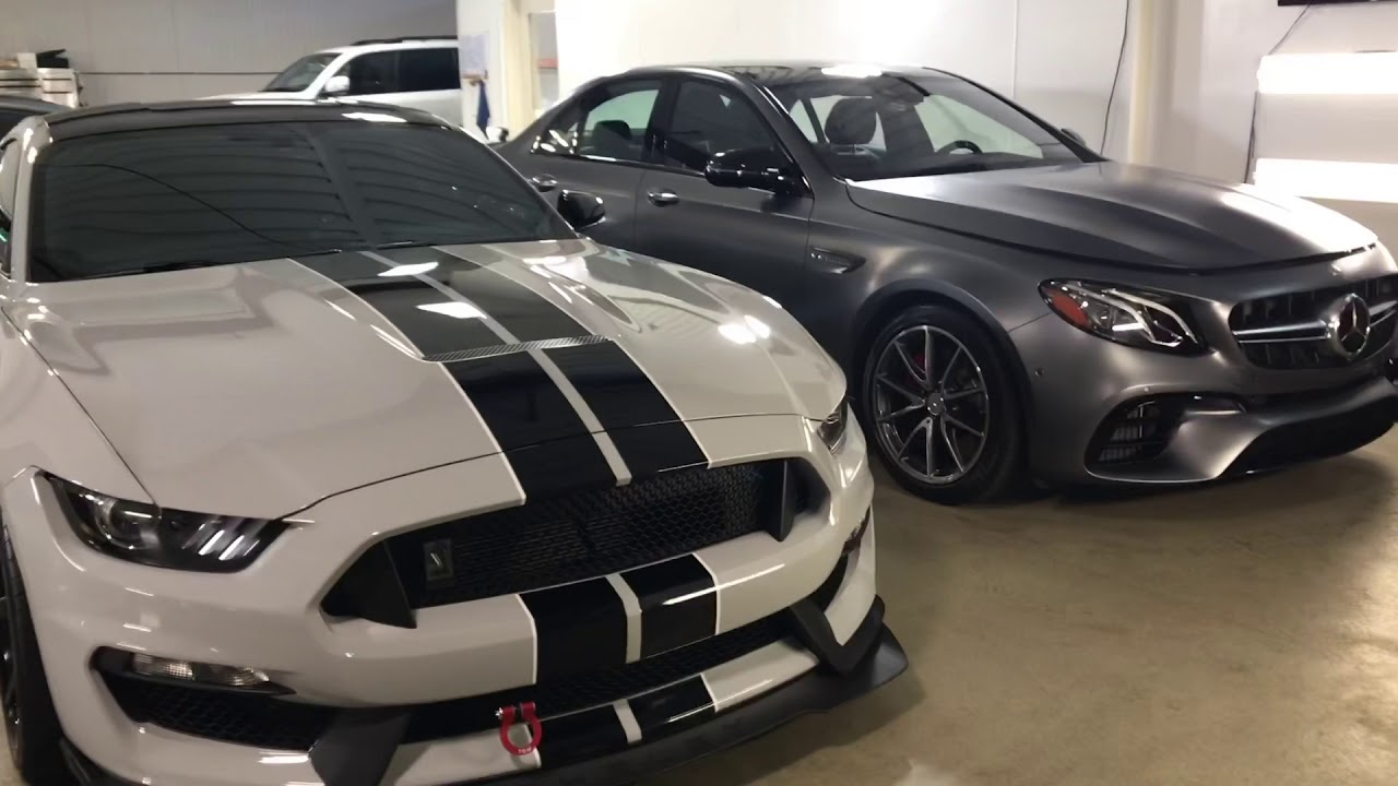 Shelby Mustang GT 350 wrapped 3M Gloss Flip Psychedelic - YouTube