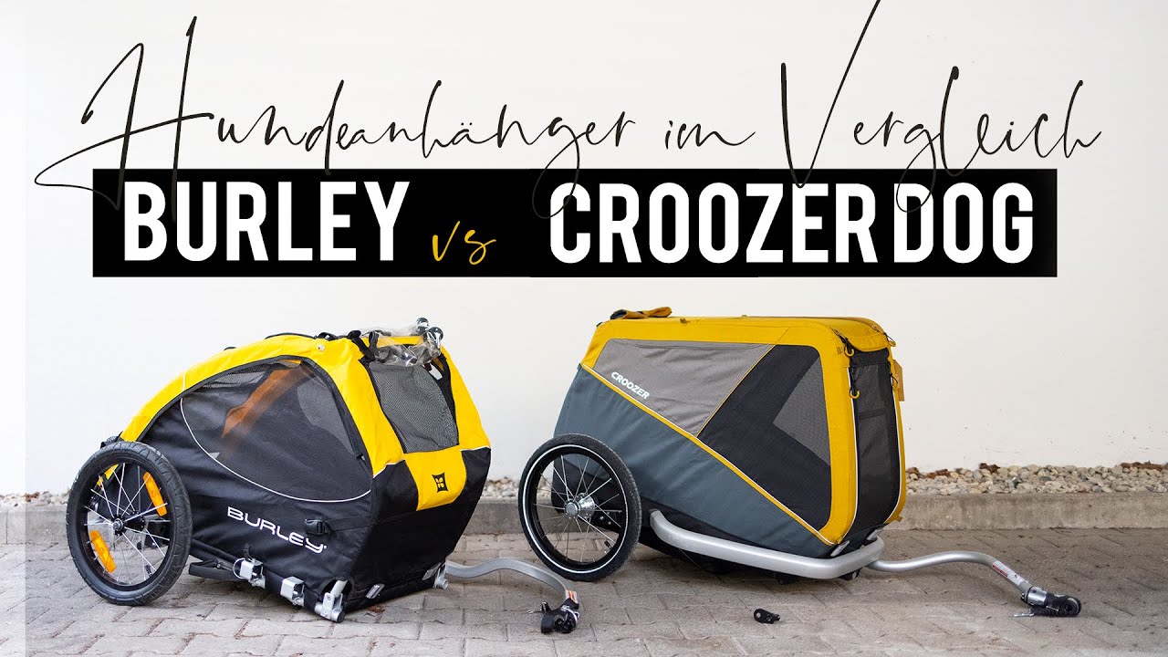 Croozer Dog vs. Burley Tail Wagon, Hundeanhänger im Vergleich - YouTube