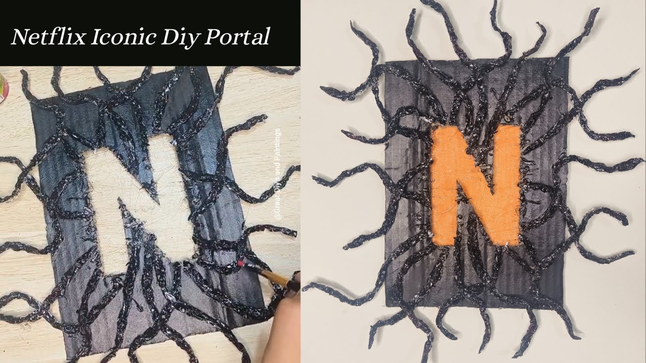 How to Make a Stranger Things Portal | DIY Cardboard & Clay Craft ...