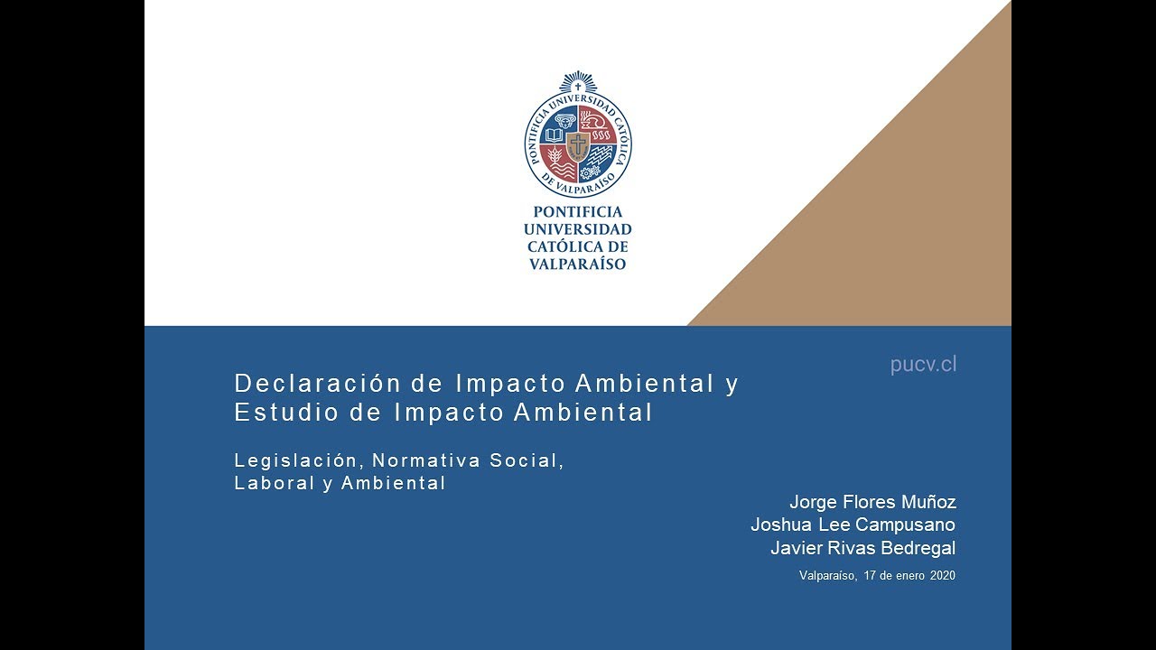 Declaración de Impacto Ambiental y Estudio de Impacto Ambiental - YouTube