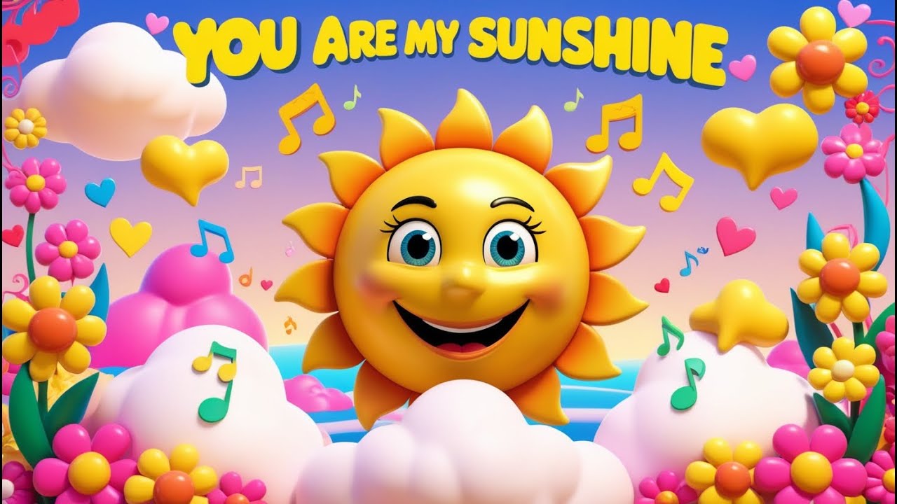 You Are My Sunshine Animated Kids Song | Fun & Happy Cartoon Video ...