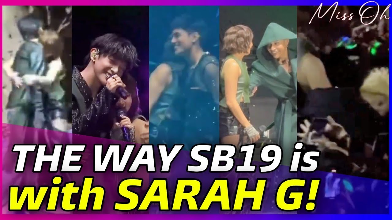 SB19's ACTIONS towards SARAH G show how much they respect her! - YouTube