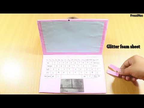 how to make a paper Laptop l easy - YouTube