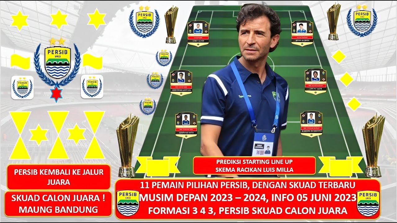 11 PEMAIN PILIHAN PERSIB FULL TEAM ! Prediksi Best Line Up PERSIB ...