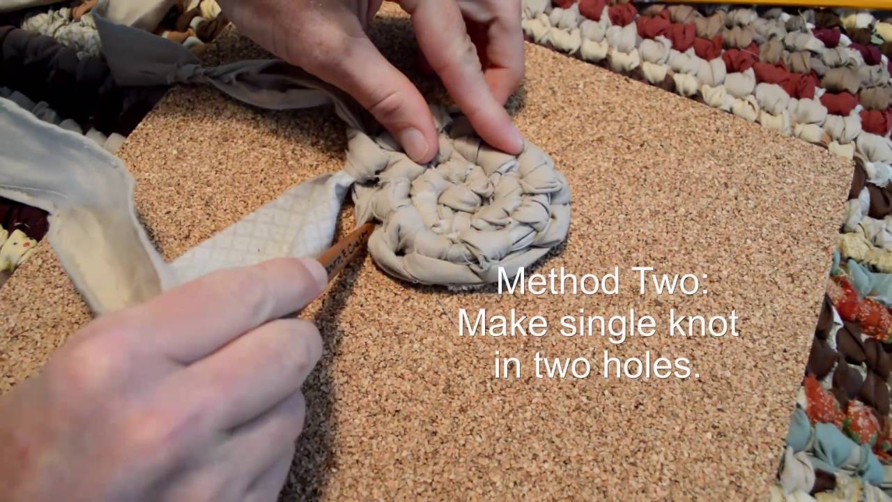 Two Methods of Increasing on Toothbrush Rugs - YouTube