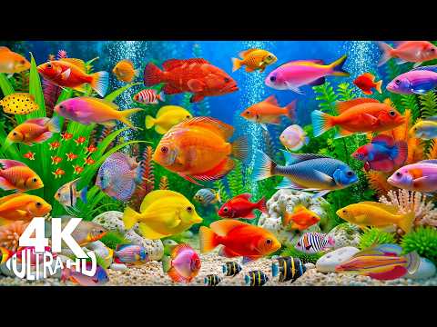 4K-da Ən Gözəl Tropik Balıqlar 🐠 Canlı Mərcan Rifləri və Dərin Yuxu üçün Sakitləşdirici Musiqi
