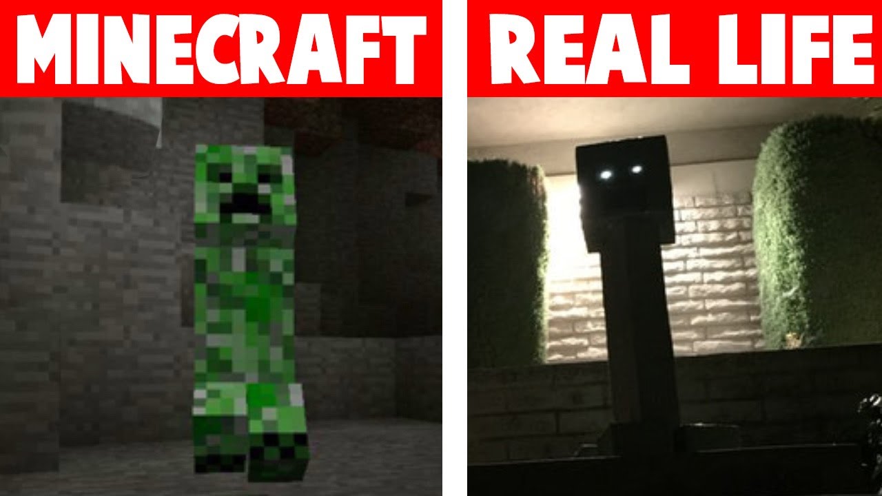 Minecraft vs Real Life (Minecraft In Het Echt) - YouTube