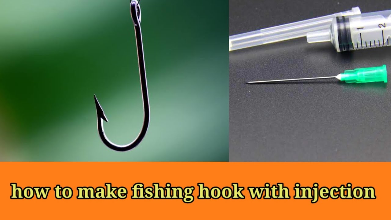 How to make fishing hook with injection needl? इंजेक्शन सुई से मछली ...