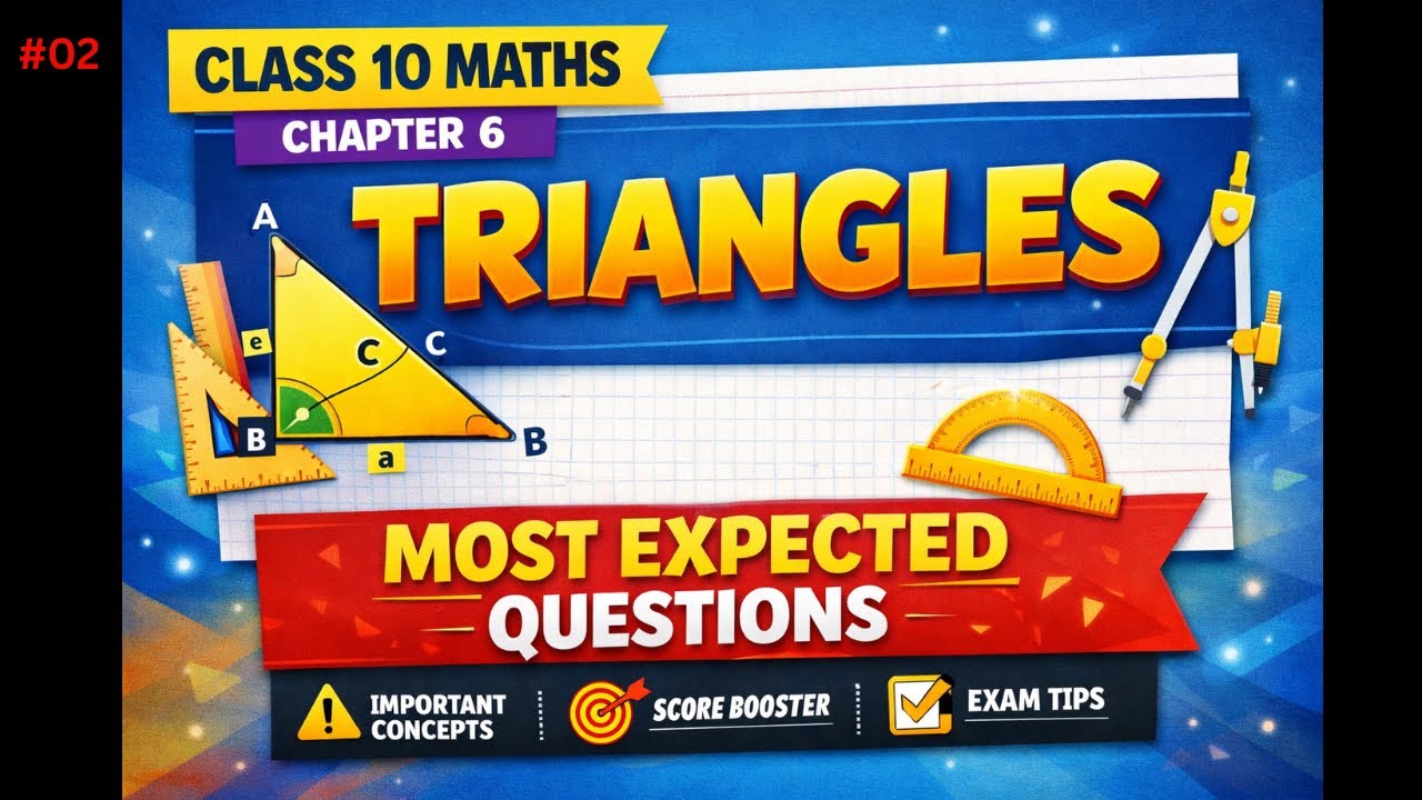 Class 10 Maths TRIANGLES 🔥 Extra Questions & PYQs | Most Important ...