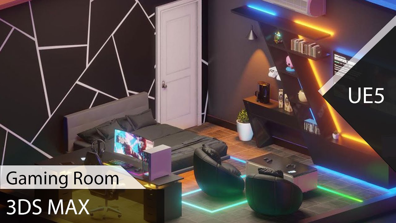 Gaming Room Unreal Engine 5 Unrealengine5 3dsmax Gamedevelopement Youtube