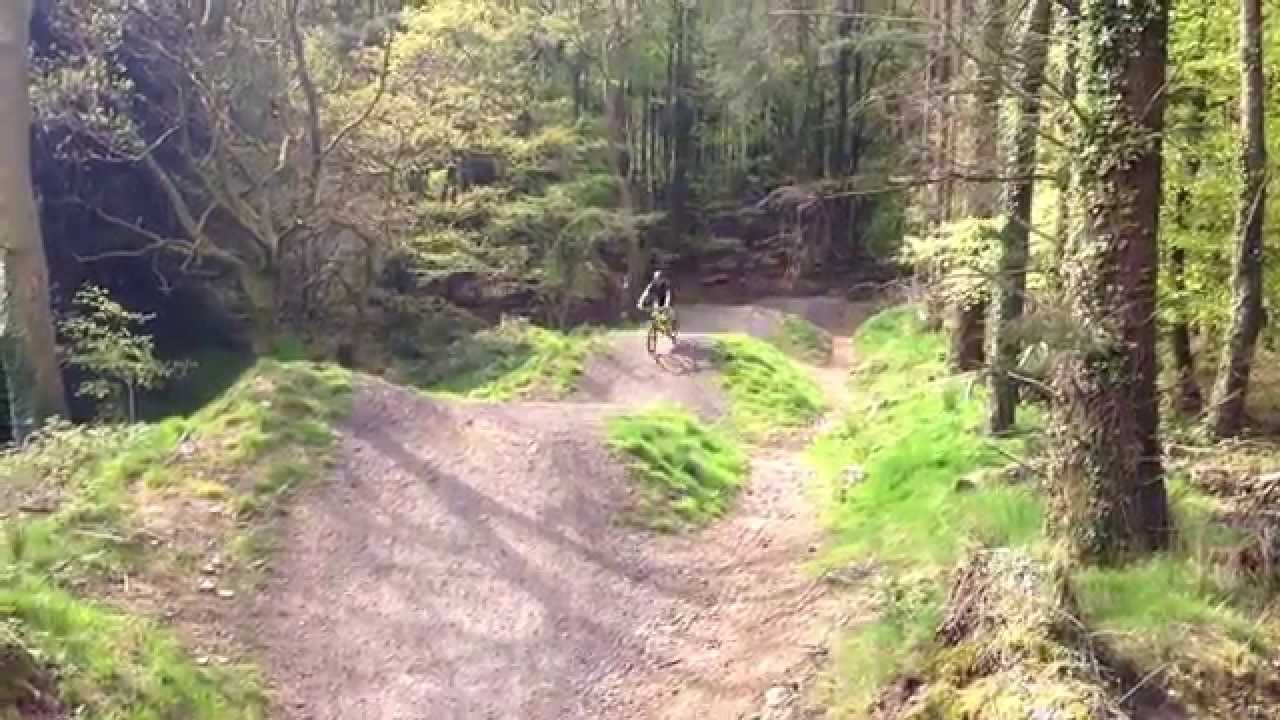 Afan bike park, big jumps - YouTube
