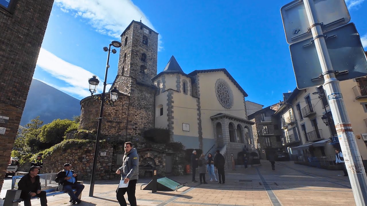 Europe's Tiny 13th Century Old Town - A Walk Down Andorra la Vella's ...