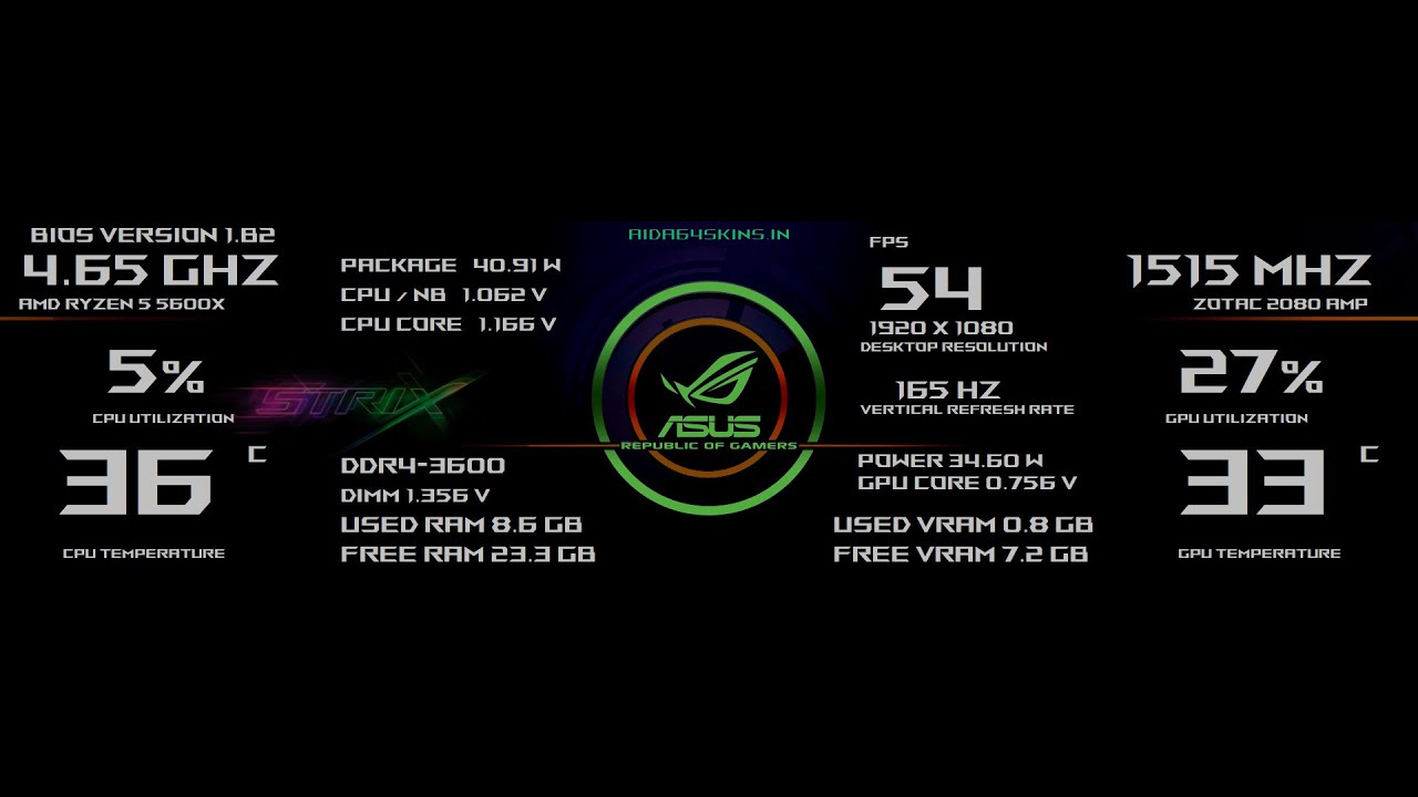 asus 1920x480 rgb - YouTube