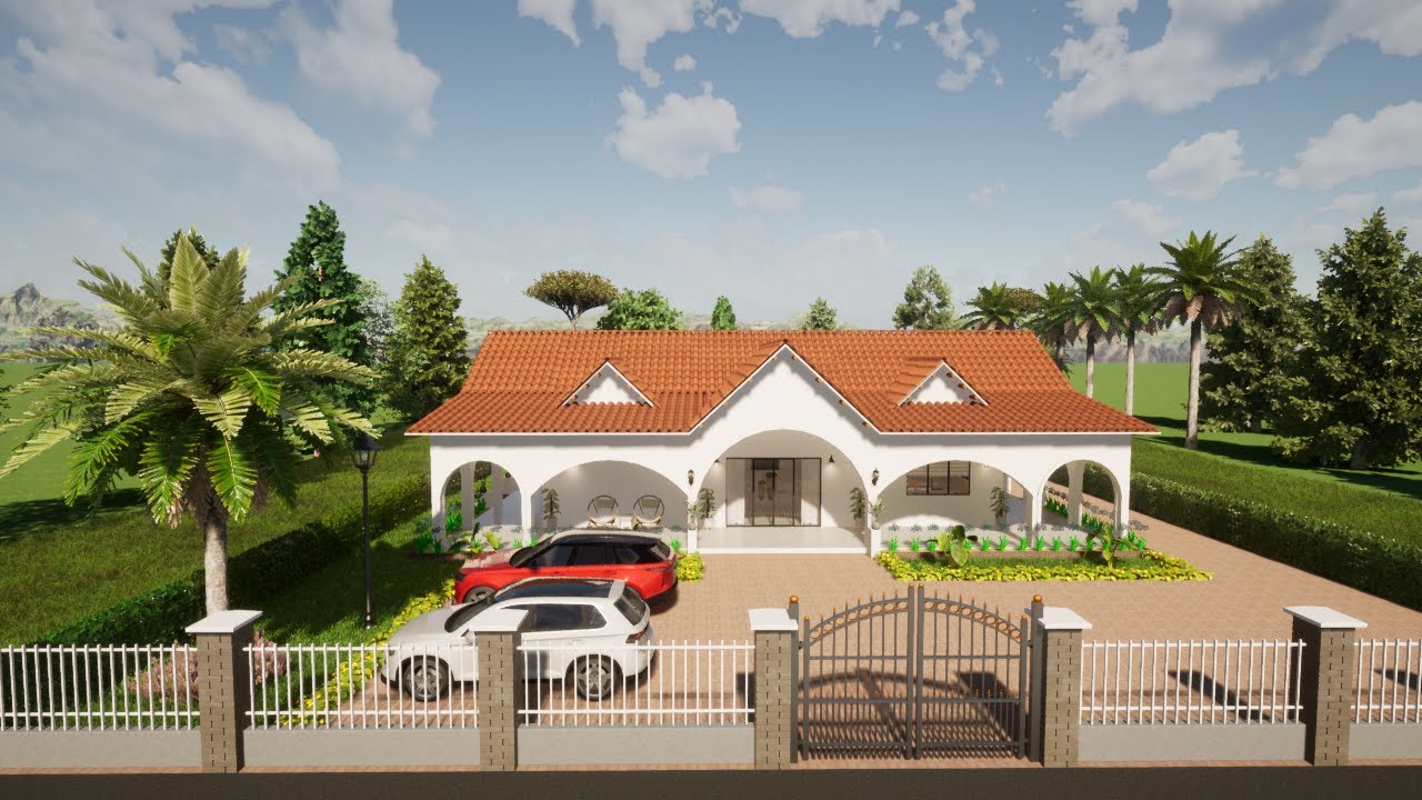 Planos Casa Campestre Colonial Moderna/un piso/423.74m2/Arquitecto ...