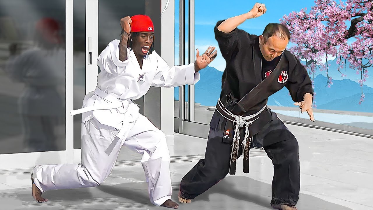 Kai Cenat's First Time Trying KARATE..😂 - YouTube