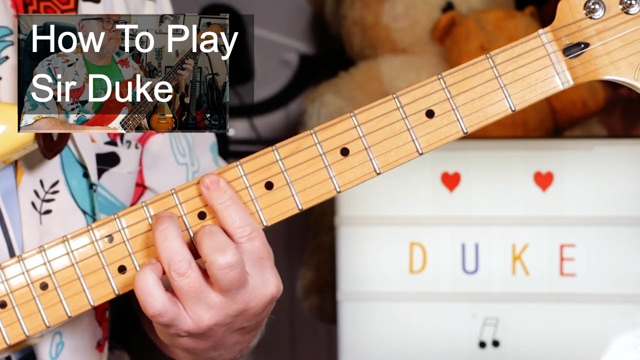 'Sir Duke' Stevie Wonder Guitar & Bass Lesson - YouTube