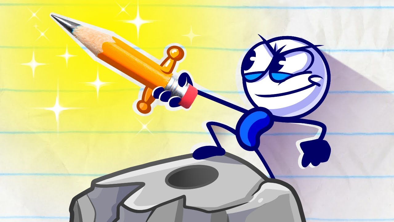 The Sword And The Groan | Pencilmation Cartoons! - YouTube