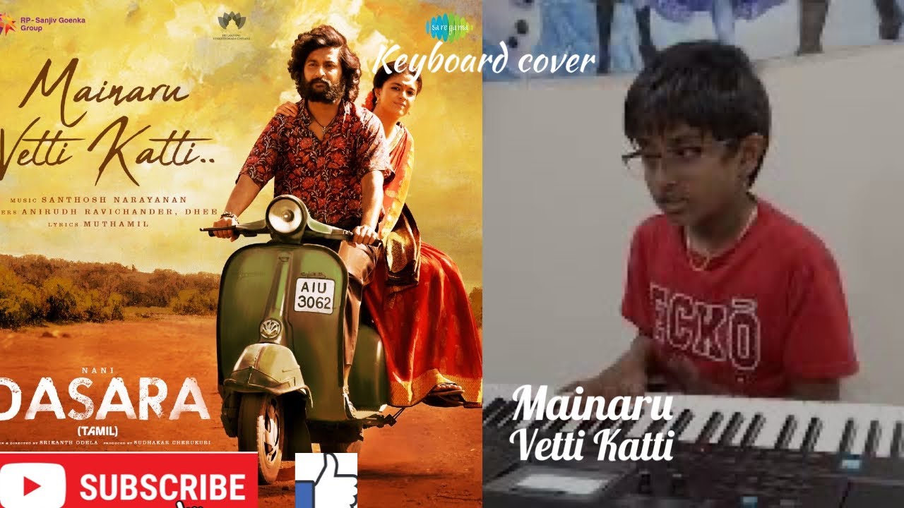 Mainaru vetti katti song keyboard #learnkeyboard #nani #anirudh # ...