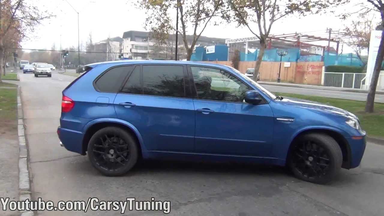 BMW X5M w/ Custom Exhaust - Start and leave - YouTube
